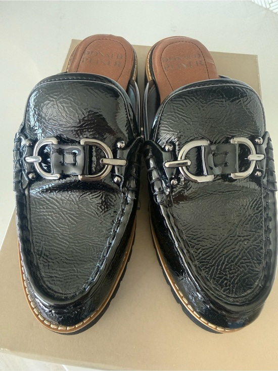 Donald J. Pliner | Shoes | Donald J Pliner Black Patent Leather Slipon ...